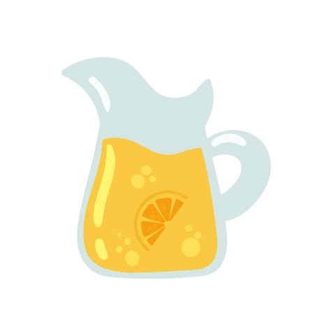 Premium Vector Lemonade In Glass Jug Jar Summer Fresh Drink Lemon