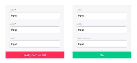 Form Fields Required Vs Optional Infographic Template Powerpoint Form App Design Layout