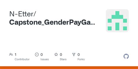 GitHub N Etter Capstone GenderPayGap