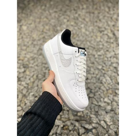 Nike Air Force 1Low White Gray Naked Eye 3D Official Synchronization