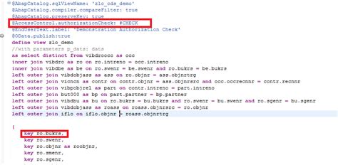 SAP Simple But How SAP CDS Views Creating A CDS View With An Authorization Check
