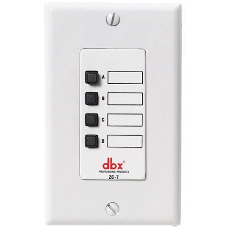 DBX ZC Wall Mounted Zone Controller With Push To Talk Page Assignment