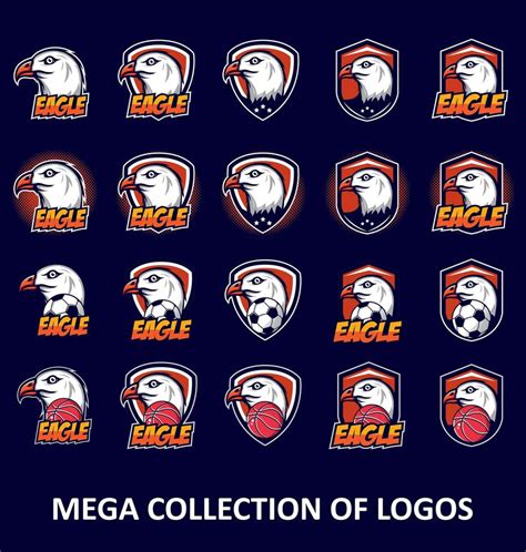 Bald Eagle Logo Set 1812557 Vector Art At Vecteezy