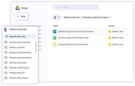 Google Workspace AODocs