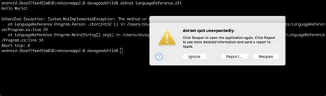 dotnet quit unexpectedly on mac os · issue 6019 · dotnet sdk · github