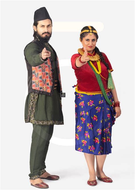 A Beautiful Couple Dressed In Traditional Nepali Clothes Photos Nepal
