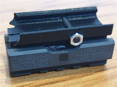 Low Profile Glock Rail To Picatinny Adapter By Samk3d Download Free Stl Model