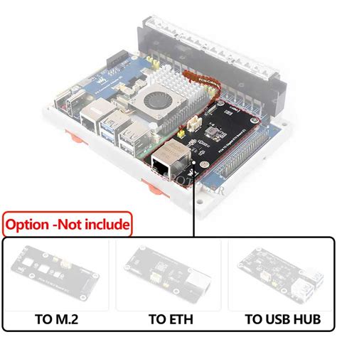 raspberry pi 4b 5 industrial uart 2ch rs485 rs232 can fd hat with case