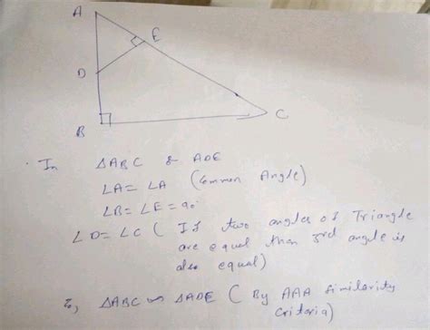 In The Given Figure Angle A B C Angle A E D Circ Consider A The Following Statement T A B