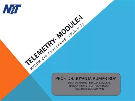 PPT TELEMETRY MODULE I PowerPoint Presentation Free Download ID 1914945