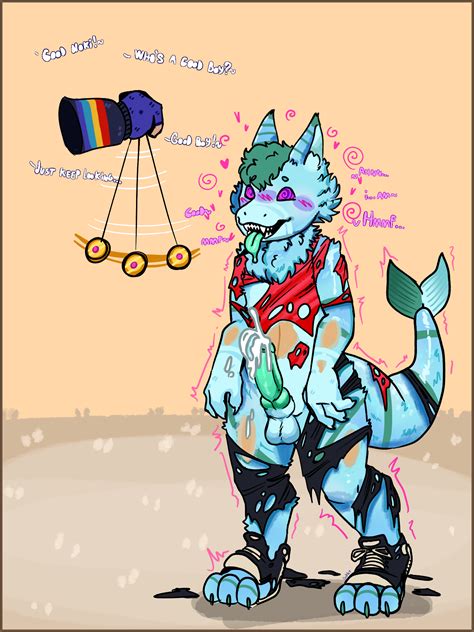 Rule 34 3 4 Anthro Blue Body Blue Fur Border Breath Ejaculation Fur Furred Shark Green Hair