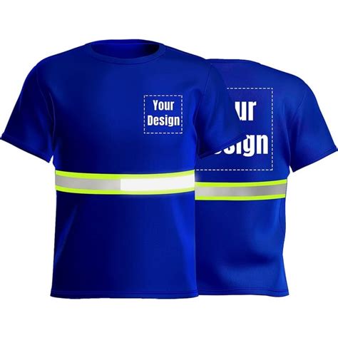 High Visibility Reflective Safety Shirts Custom Your Logo Hi Vis T