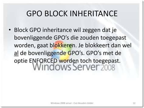 Group Policies In Windows 2008 Server Pptx