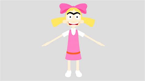 Nickelodeon All Star Brawl Helga Pataki Lose Download Free 3d Model