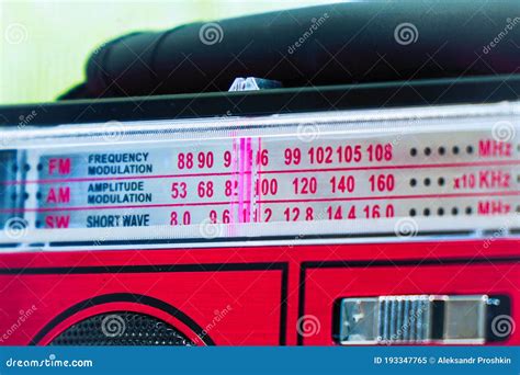 Analog Tuning Scale Of Radio Frequency Royalty Free Stock Image 103740640