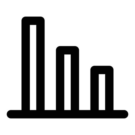 business graph chart icon outline style 14339289 vector art at vecteezy