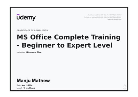 Manju Mathew On Linkedin Thrilled To Announce My Mastery Of The Entire