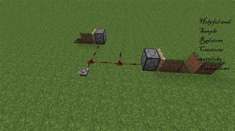 Helpful And Simple Redstone Creations Minecraft Project