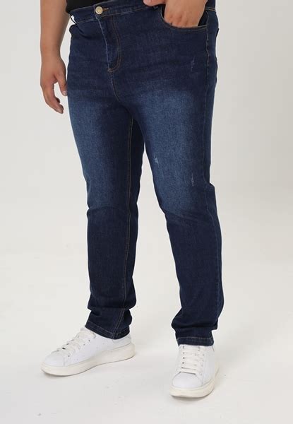 【vimen】plus Size Men Stretchable Ripped Jeans Plus Size Clothes Online