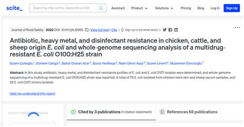 Antibiotic Heavy Metal And Disinfectant Resistance In Chicken Cattle And Sheep Origin E