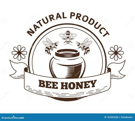 Label And Packaging Of Peach Marmalade Jar With Label Vector