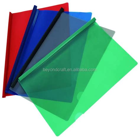 A4 크기 명확한 플라스틱 Pp 문서 보고서 커버 슬라이딩 바 폴리 파일 폴더 Buy A4 투명 플라스틱 Pp 보고서 커버 파일 슬라이딩 바 Poly 문서 주최자