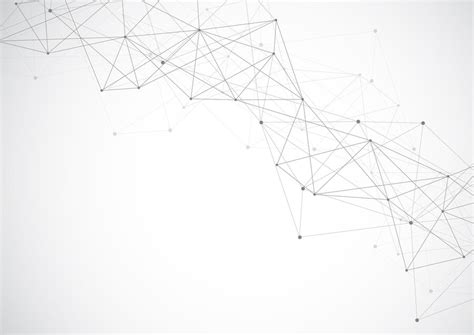 Premium Vector Abstract Connecting Dots And Lines Connection Science