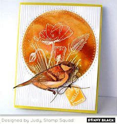 Field Of Poppies Bird Stamp Bee Cards Paper Craft Projects