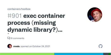 Exec Container Process Missing Dynamic Library Usr Bin Toolbox Issue Containers