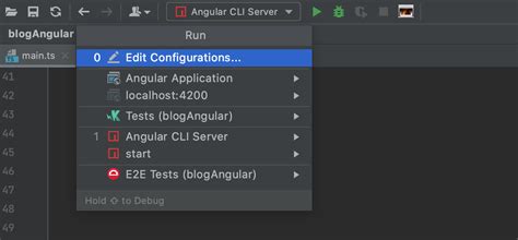 Run Debug Configurations WebStorm