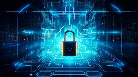 Binary Code Lock Premium Ai Generated Image