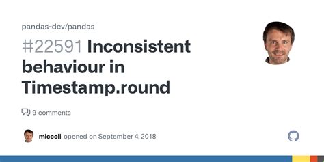 Inconsistent Behaviour In Timestampround · Issue 22591 · Pandas Dev