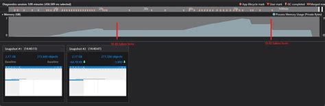 C Vs2019 Memory Profiler Taking Snapshot Affects Memory Usage Stack Overflow