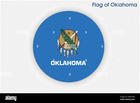 High Detailed Flag Of Oklahoma Oklahoma State Flag National Oklahoma