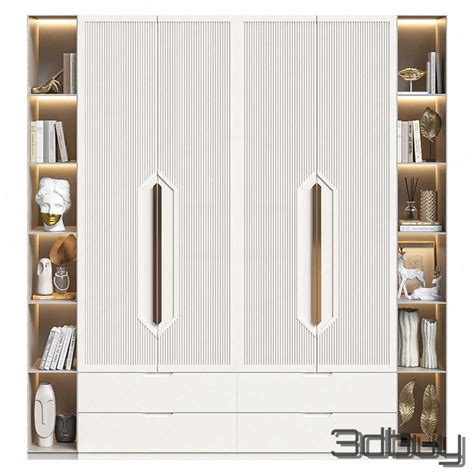 3d модель Шкаф гардеробный с декором 136282 In 2024 Wardrobe Design Bedroom Room Design
