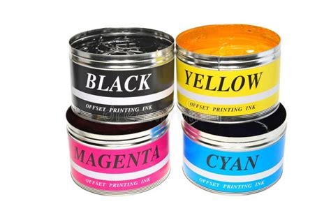 Offset Printing Inks Stock Photo Image Of Four Color 21995974