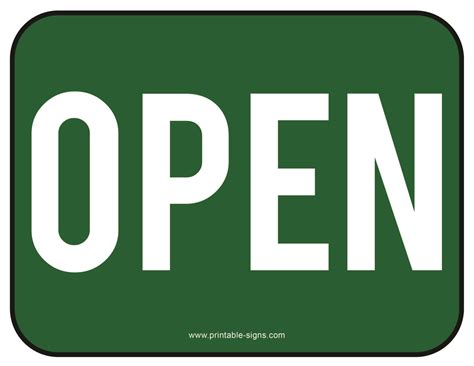 Were Open Printable Signs Printable Signs