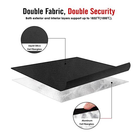 2x Portable Fireproof Waterproof Document Envelope File Folder Cash