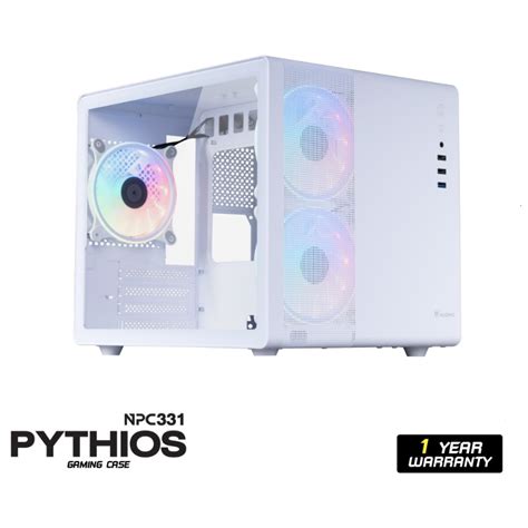 Npc 331 Nubwo เคสคอมพิวเตอร์ Npc 331 Pythios Gaming Pc Case แถมพัดลม Argb 3 ตัว[สินค้าประกัน