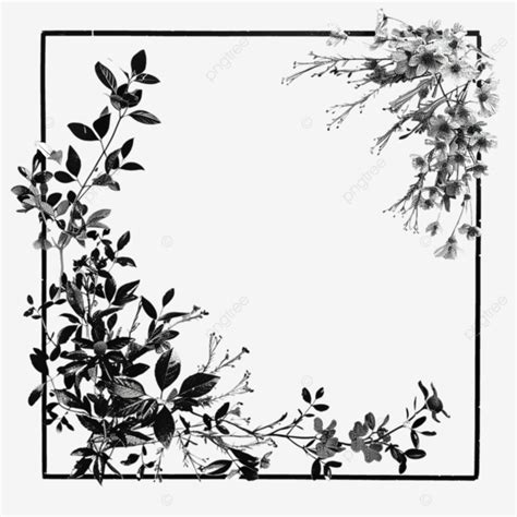 흑백 테두리 검은색 검정색과 흰색 흑백 테두리 Png 일러스트 및 이미지 에 대한 무료 다운로드 Pngtree