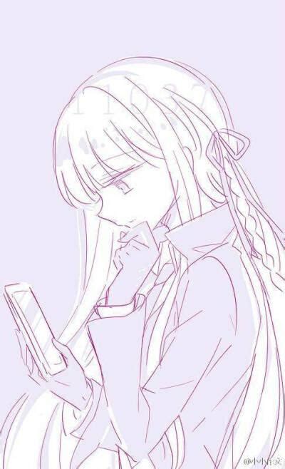 双马尾动漫女简笔画 简笔画图片大全 普车都