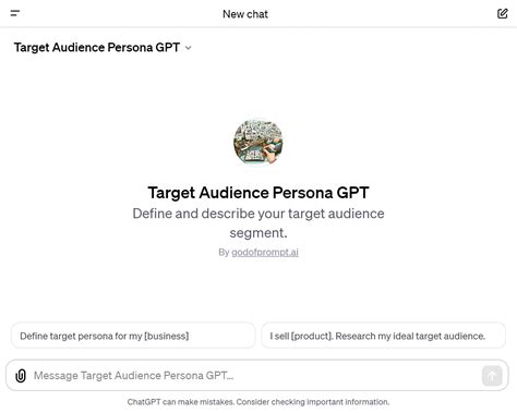 Target Audience Persona Gpt Define And Describe Your Target Audience