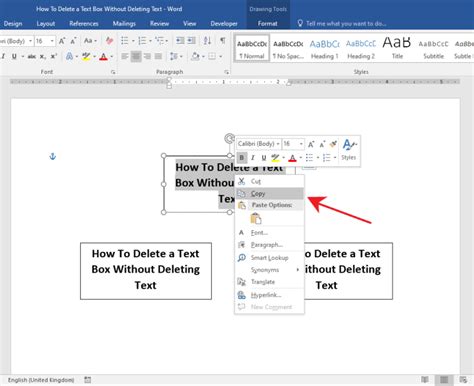 How To Delete Text Box In Word Without Deleting Text OfficeBeginner