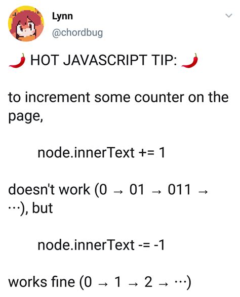 🌶 Hot Javascript Tip 🌶 Rprogrammerhumor