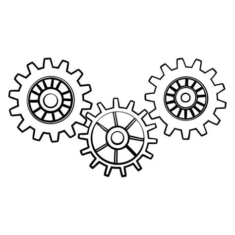 Flat Glossy Prediction Algorithms In Motion Concept As Close Up Of Glossy Gears And Cogs