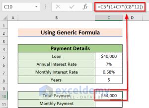 How To Calculate Loan Payment In Excel Suitable Examples