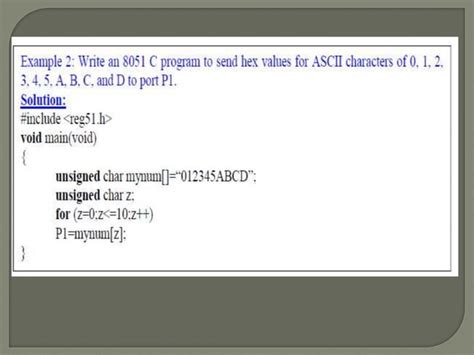 Sybsc It Sem Iv Embedded Systems Unit Iii The 8051 Microcontrollers Ppt