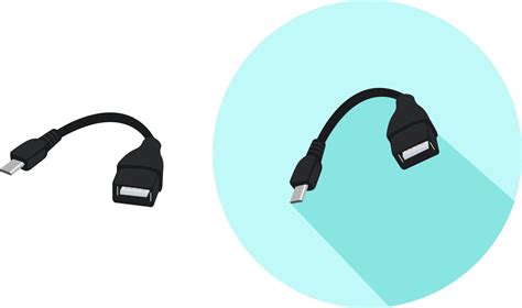 Mini Usb Port Illustration Vector On White Background Vector Art At Vecteezy