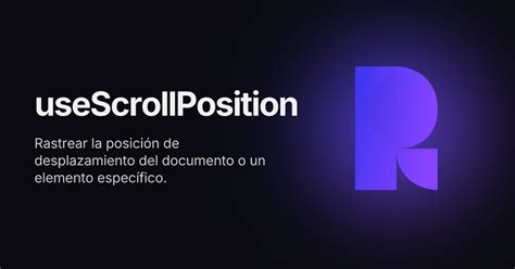 Usescrollposition React Hook Raddix