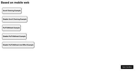 Overscroll Behavior Codesandbox